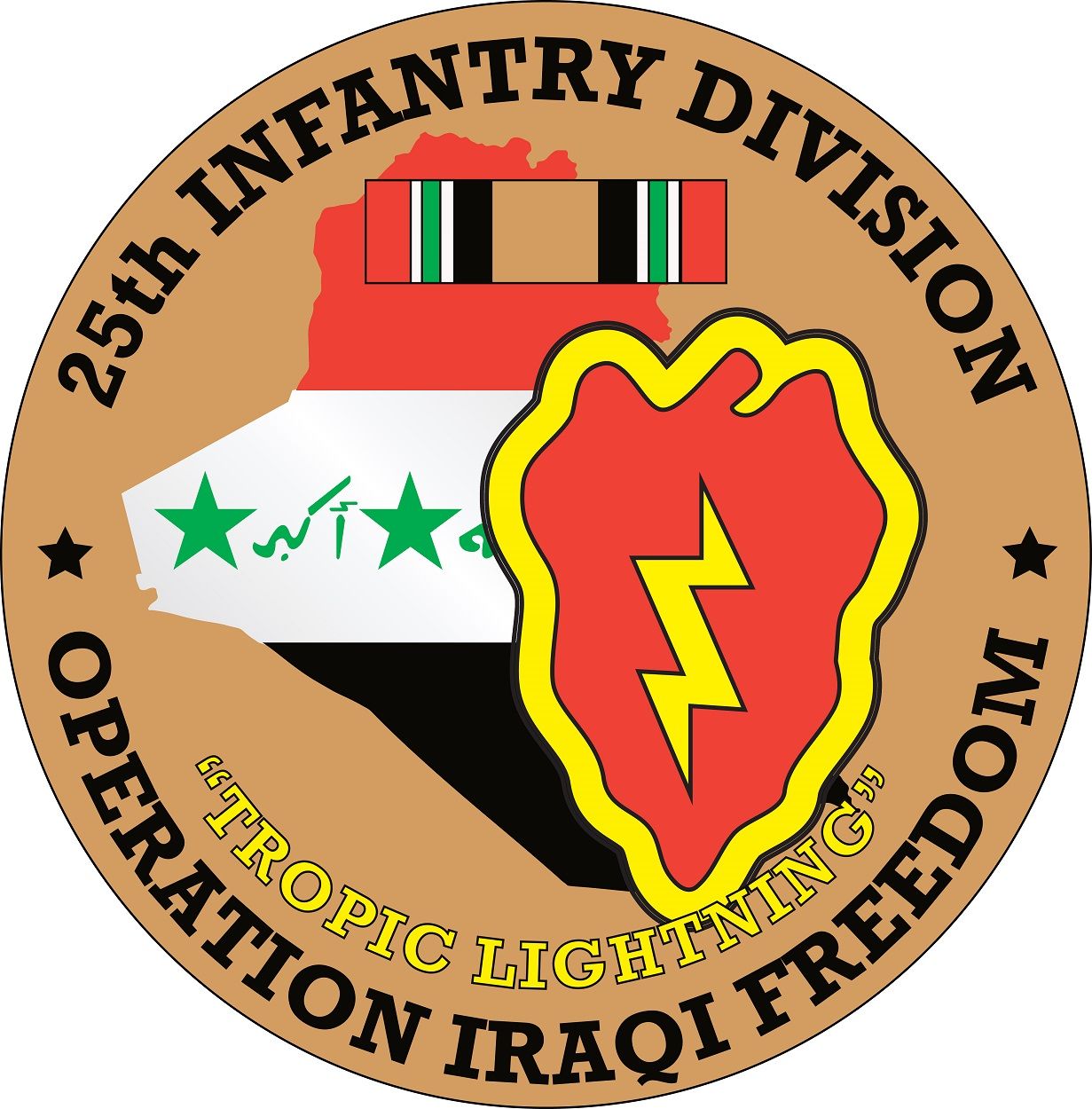 25th Infantry Division OIF Decal - Operation Iraqi Freedom Decals ...