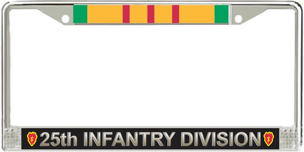 25th Infantry Division Vietnam License Plate Frame - US Army Vietnam ...