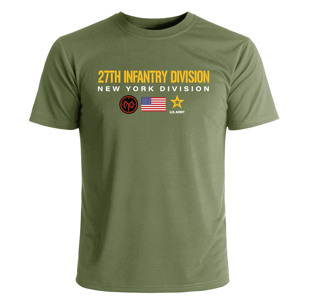 27th Infantry Division T-Shirt - US Army Unit Full Color T-Shirts ...