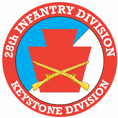 28th Infantry Division with Rifles Decal - US Army Unit Decals ...