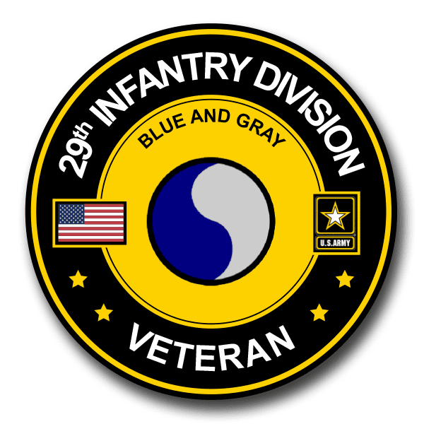 29th Infantry Division Veteran Decal - US Army Division Veteran Decals ...