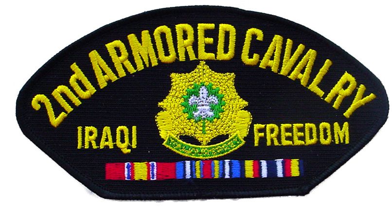 2nd Armored Cavalry Regiment Iraqi Freedom Patch - Iraqi Freedom Hat ...