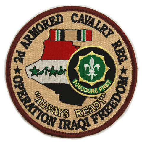 2nd Armored Cavalry Regiment Operation Iraqi Freedom Patch - 2nd ...
