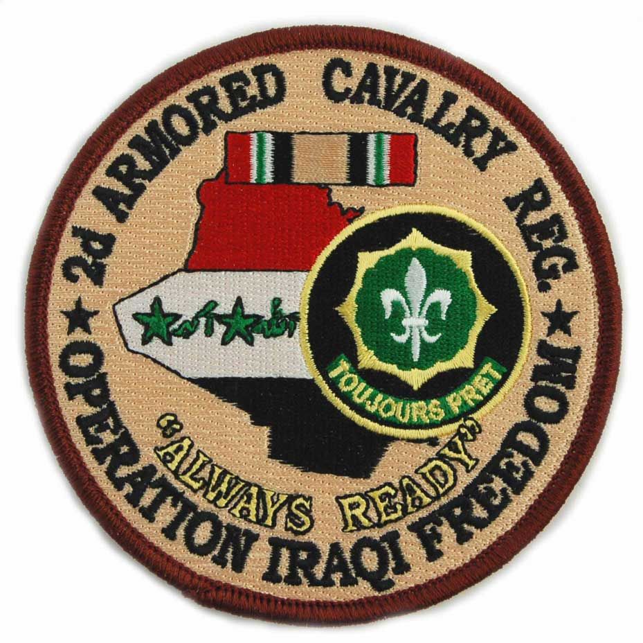 2nd Armored Cavalry Regiment Operation Iraqi Freedom Patch - 2nd ...