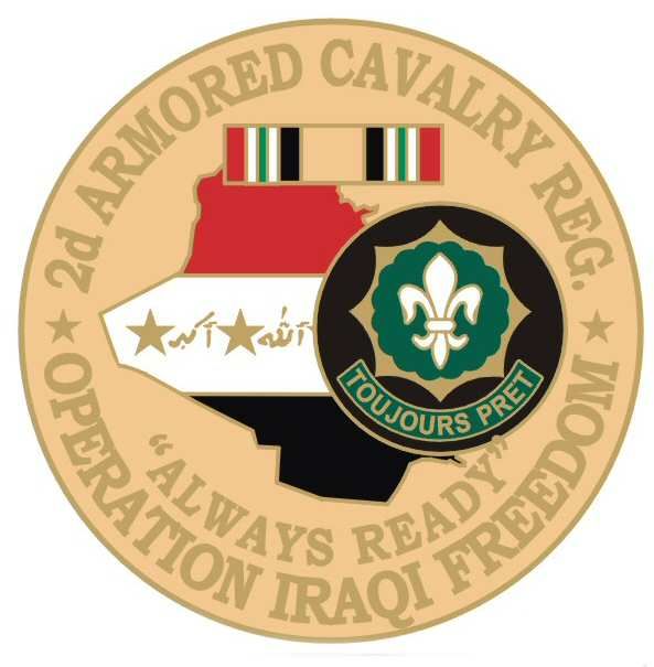 2nd Armored Cavalry Regiment Operation Iraqi Freedom Pin - 2nd Armored ...