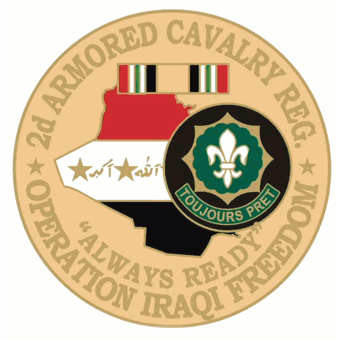 2nd Armored Cavalry Regiment Operation Iraqi Freedom Pin - 2nd Armored ...