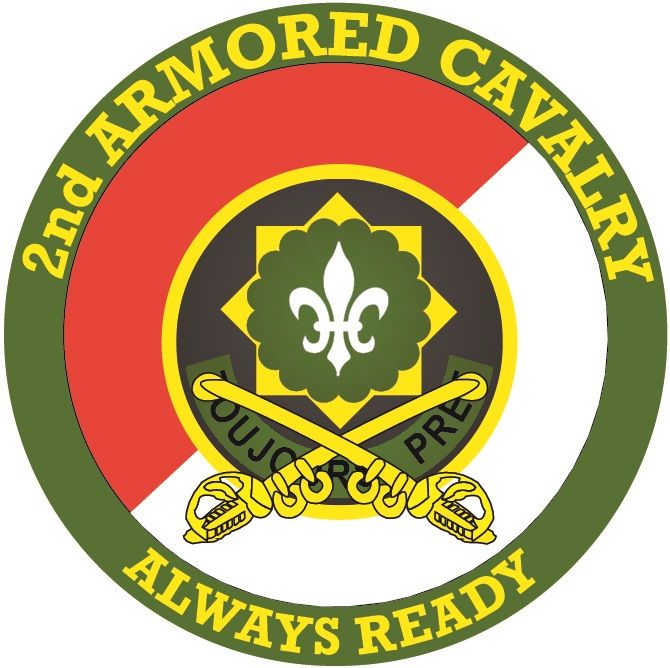 2nd Armored Cavalry with Sabres Decal - 2nd Armored Cavalry Regiment - PriorService.com