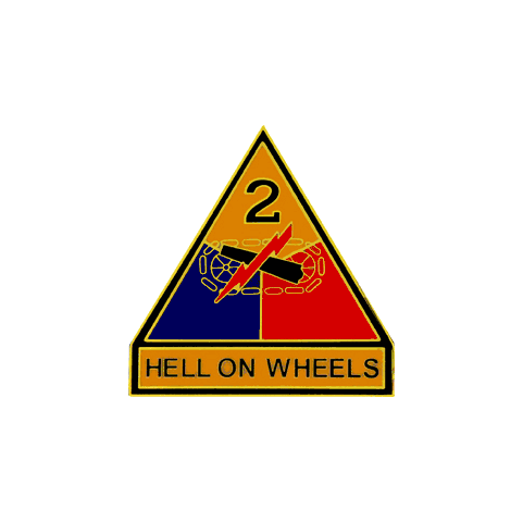 2nd Armored Division Combat Service Identification Badge - 2nd Armored ...