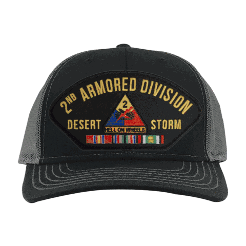 2nd Armored Division Desert Storm Ribbon Mesh Cap - Desert Storm ...