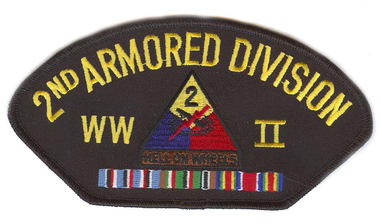 2nd Armored Division WWII Hat Patch - World War 2 Hat Patches ...