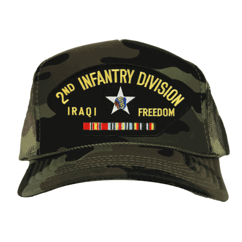 2nd Infantry Division Iraqi Freedom Camo Mesh Back Cap - New Camo Mesh ...