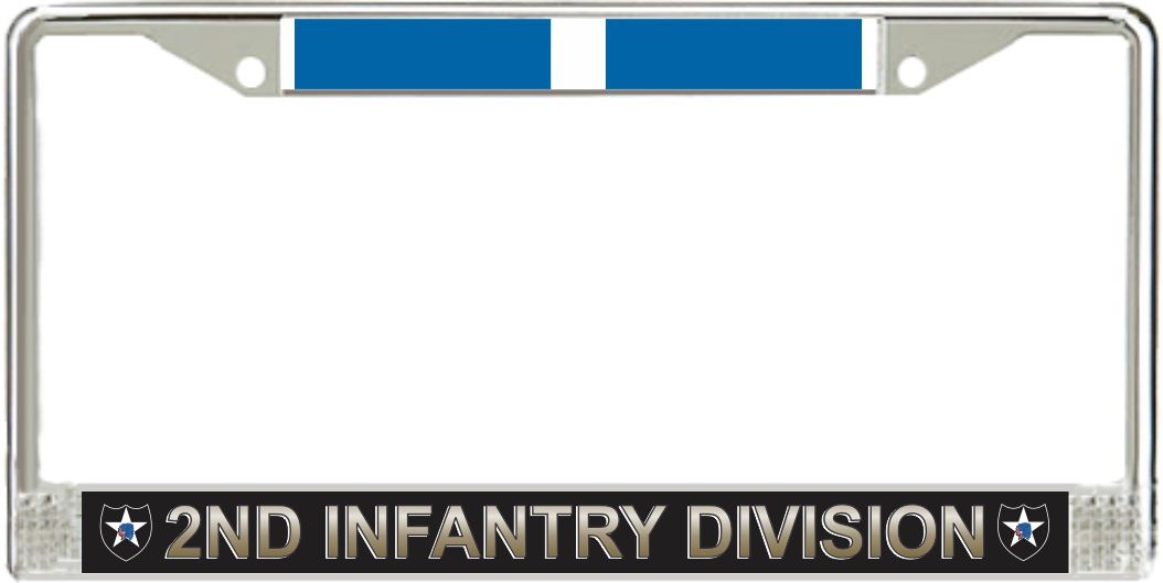 2nd Infantry Division Korea Veteran Service Ribbon License Plate Frame ...