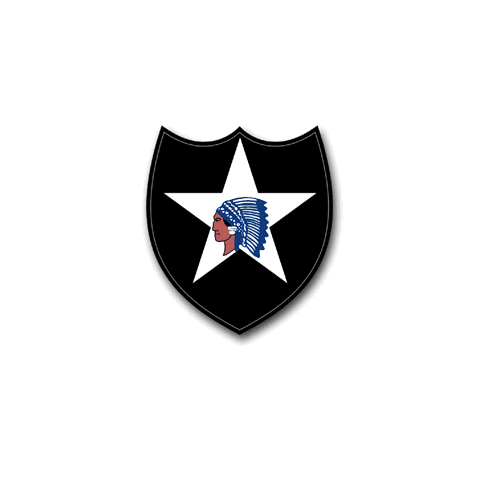 2nd Infantry Patch Vinyl Transfer Decal - 2nd Infantry Division ...