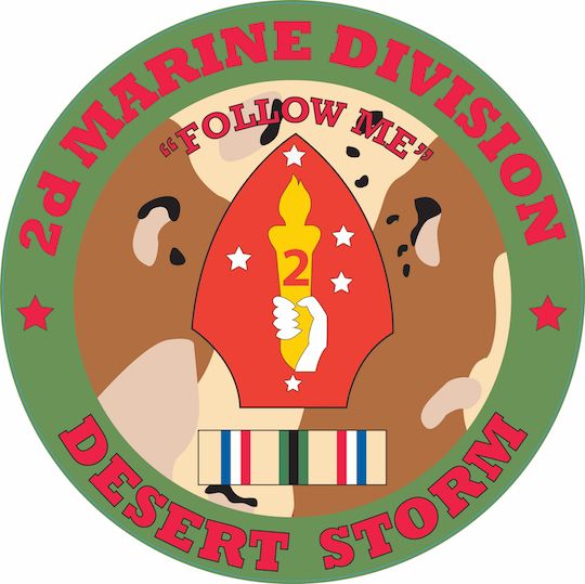 2nd Marine Division Desert Storm Decal - US Marine Corps Operation ...