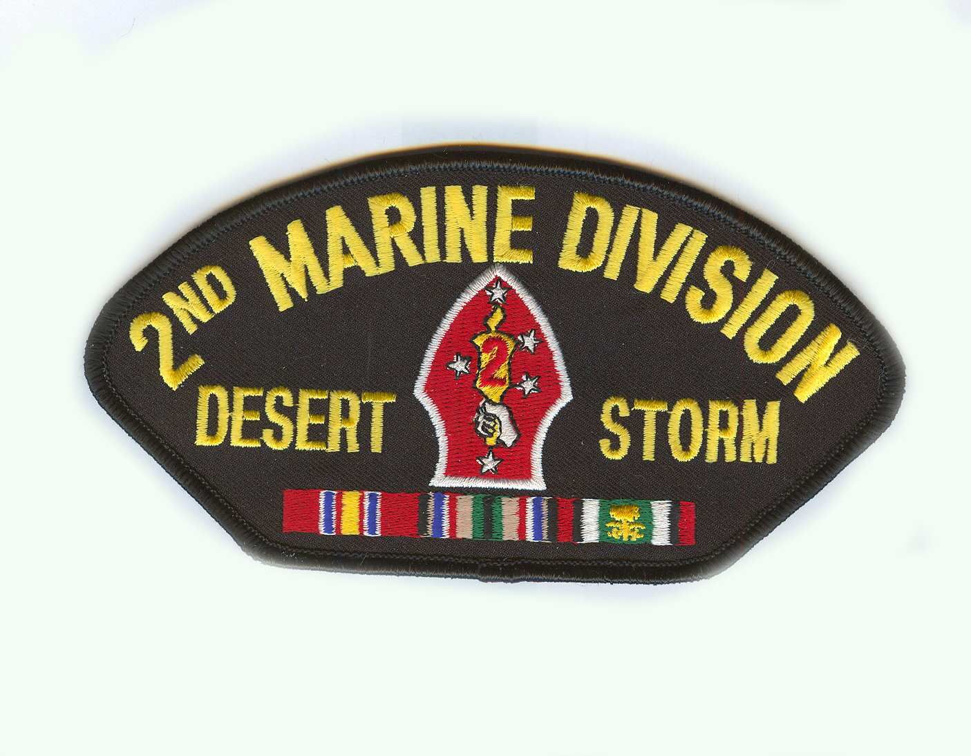2nd Marine Division Desert Storm Hat Patch - 2nd Marine Division ...