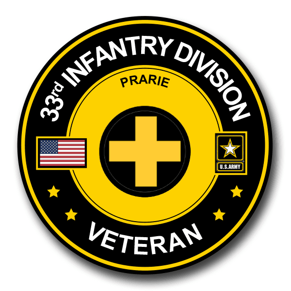 33rd Infantry Division Veteran Decal - US Army Division Veteran Decals ...