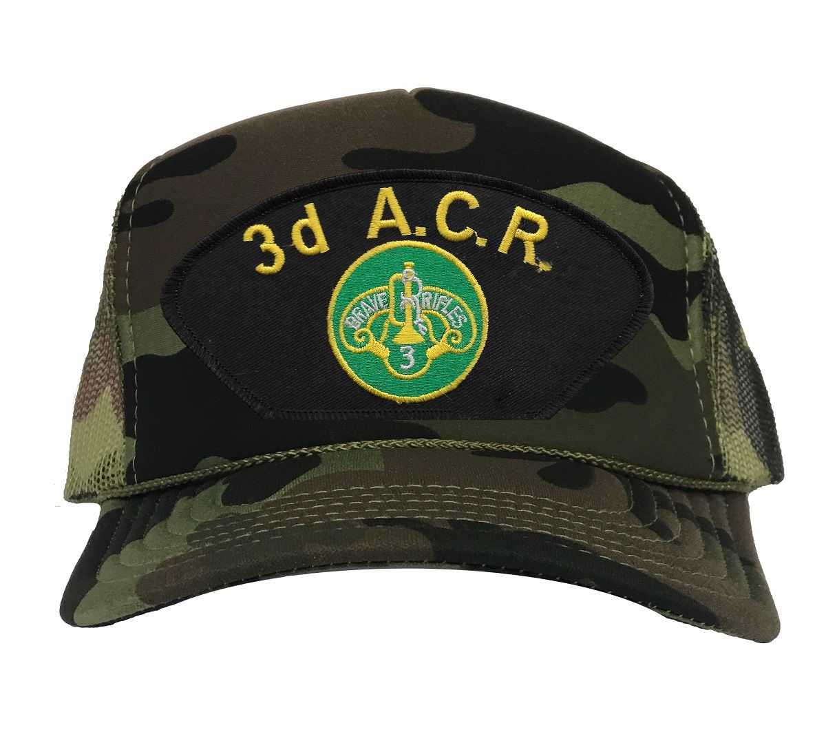 3rd Armored Cavalry Regiment Camo Mesh Back Cap - New Camo Mesh Caps ...