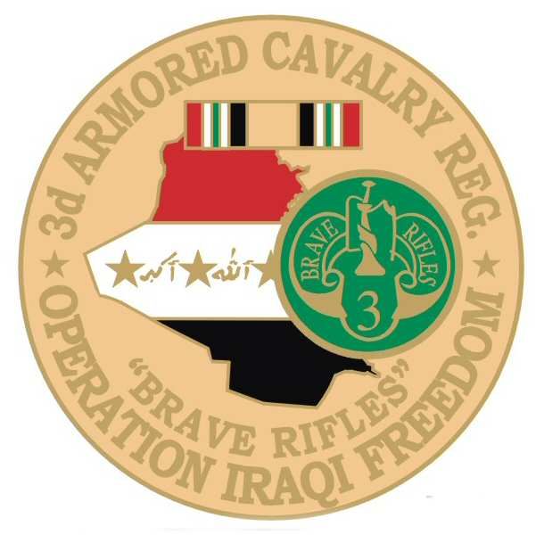 3rd Armored Cavalry Regiment Operation Iraqi Freedom Pin - 3rd Armored ...