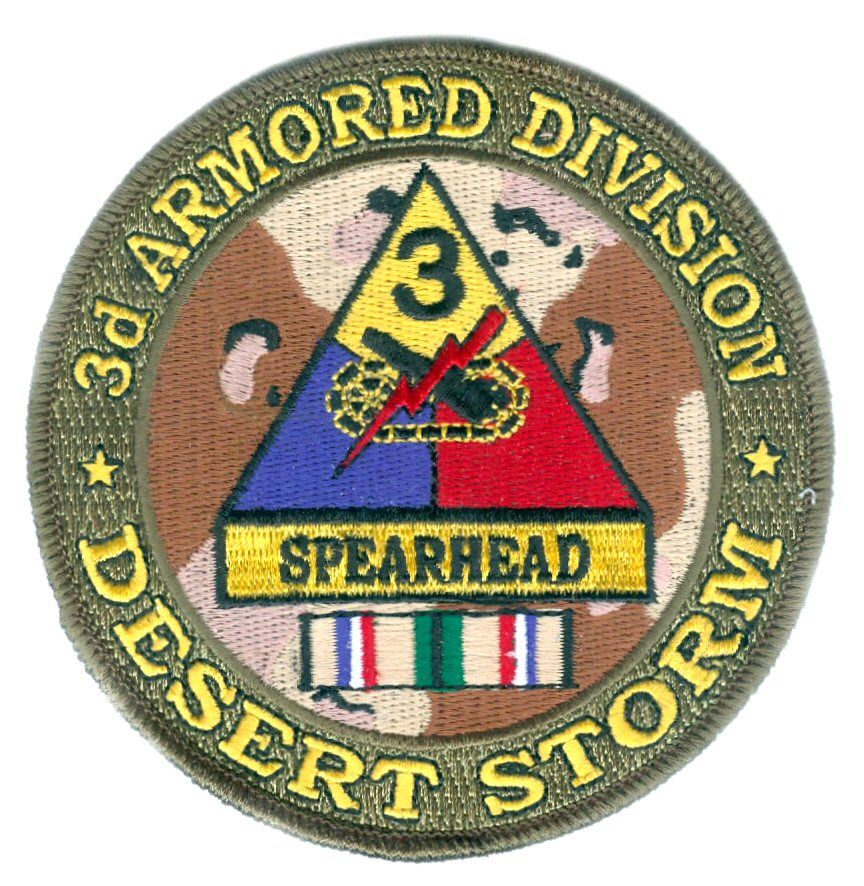 3rd Armored Division Desert Storm Patch - 3rd Armored Division ...