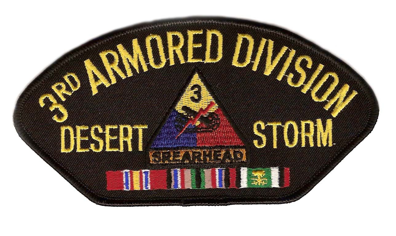 3rd Armored Division Desert Storm Patch - Desert Storm Hat Patches ...