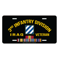 US Army Iraq Veteran License Plate - Iraq Veteran License Plates ...
