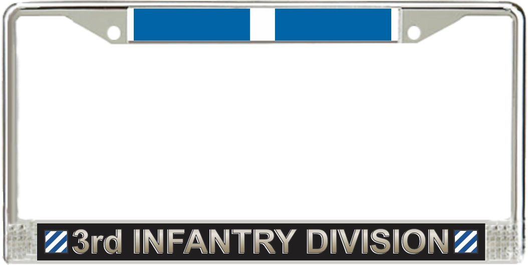 3rd Infantry Division Korea Veteran Service Ribbon License Plate Frame ...