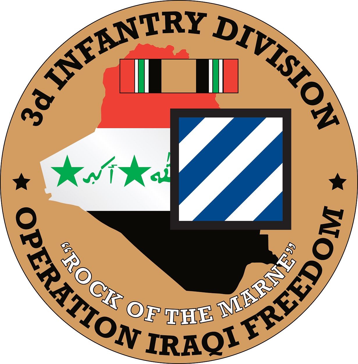 3rd Infantry Division OIF Decal - Operation Iraqi Freedom Decals ...