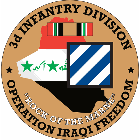 3rd Infantry Division OIF Decal - Operation Iraqi Freedom Decals ...