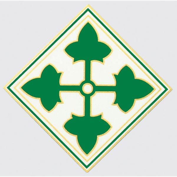 4th Infantry Division Decal - 4th Infantry Division - PriorService.com