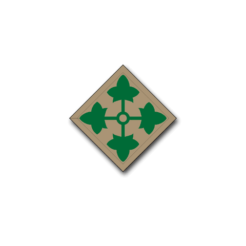 4th Infantry Patch Vinyl Transfer Decal - 4th Infantry Division ...
