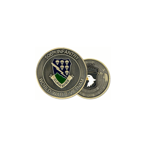 506th Infantry Challenge Coin - US Army Challenge Coins - PriorService.com