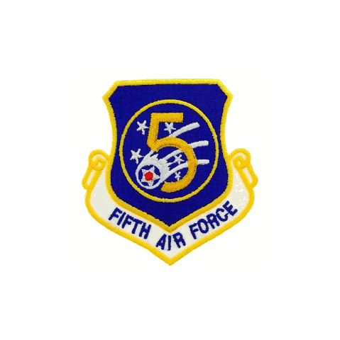 5th Air Force 3" Shield Patch - New Air Force Patches - PriorService.com