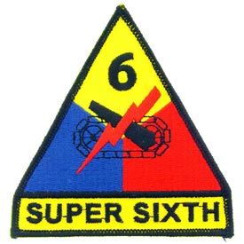 6th Armored Division Patch - US Army Armor Division Patches ...
