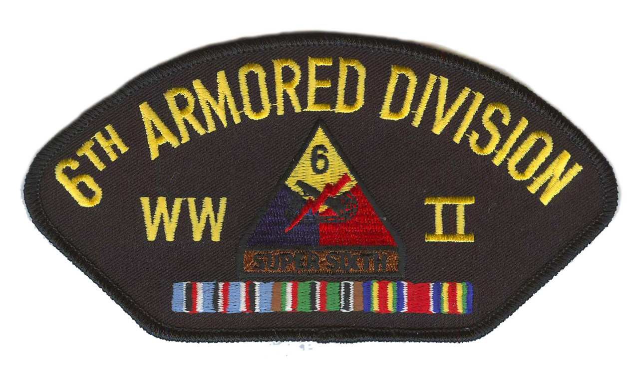 6th Armored Division WWII Hat Patch - World War 2 Hat Patches ...