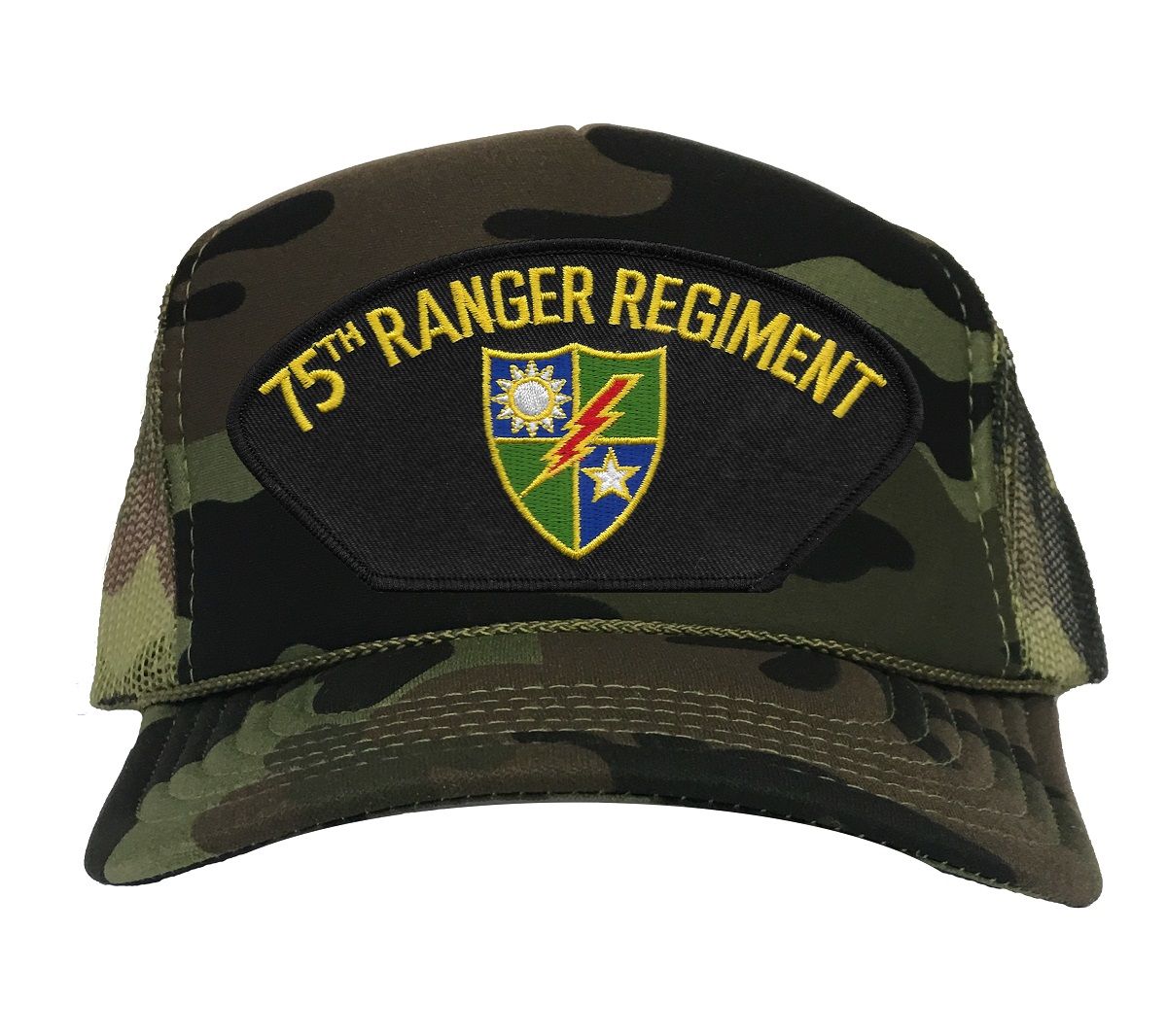 75th Ranger Regiment Camo Mesh Back Cap - New Camo Mesh Caps ...