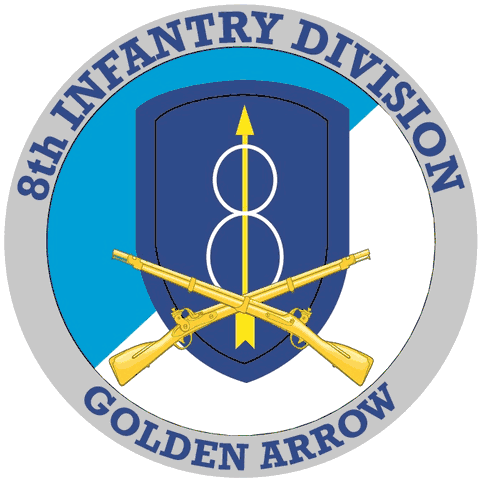 8th Infantry Division Decal - US Army Unit Decals - PriorService.com