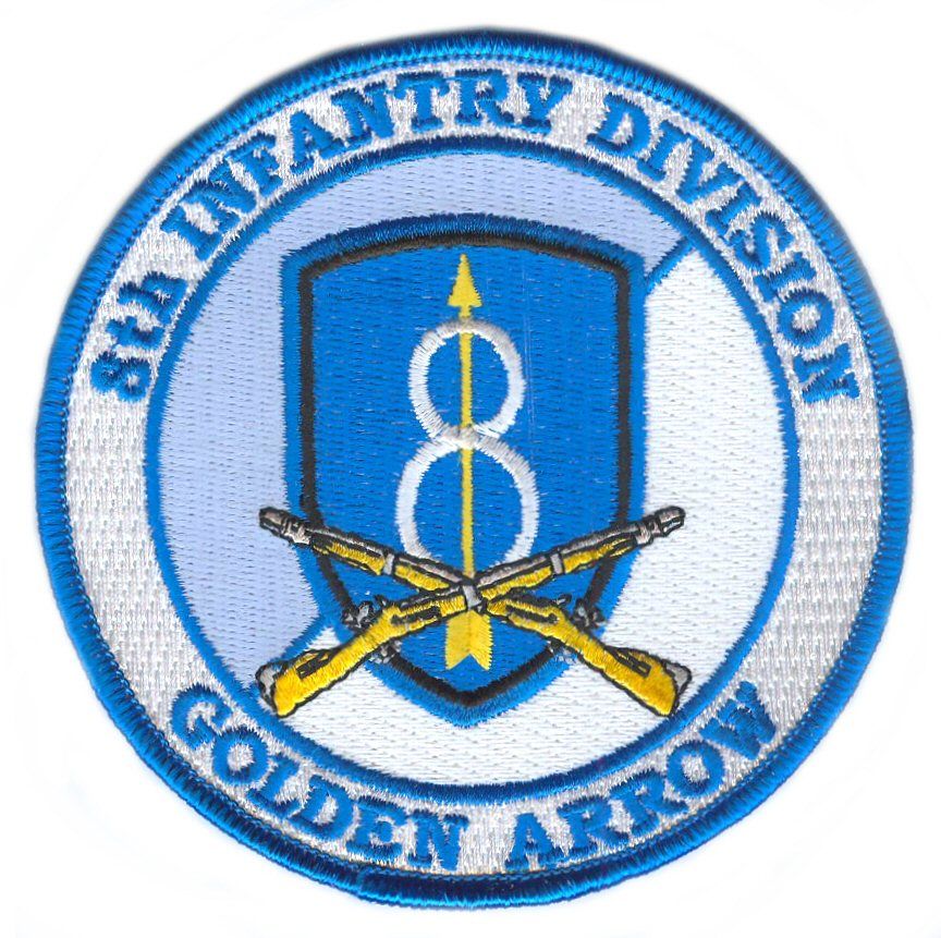 8th Infantry Division Patch with Rifles - 8th Infantry Division ...