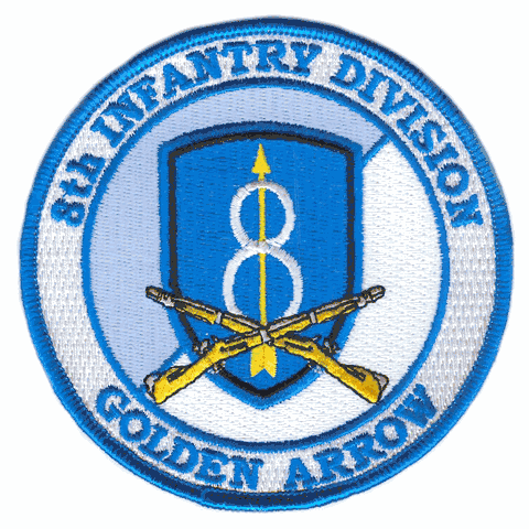 8th Infantry Division Patch with Rifles - 8th Infantry Division ...