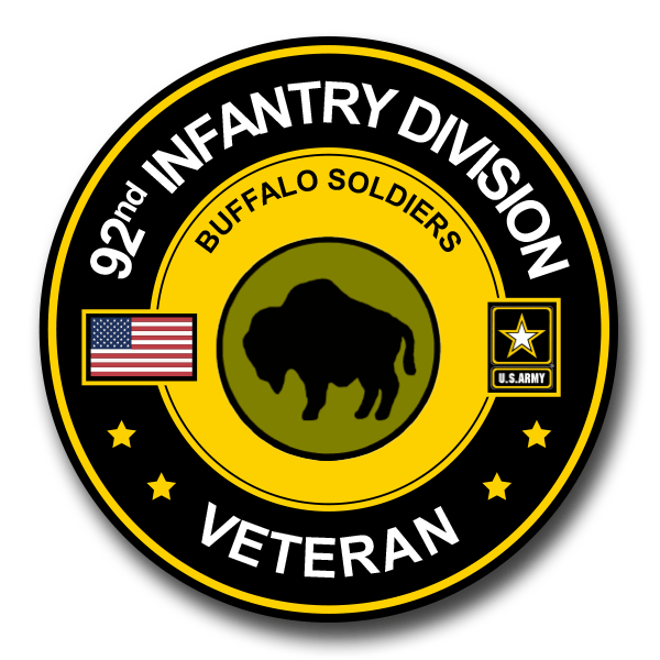 92nd Infantry Division Veteran Decal - US Army Division Veteran Decals ...