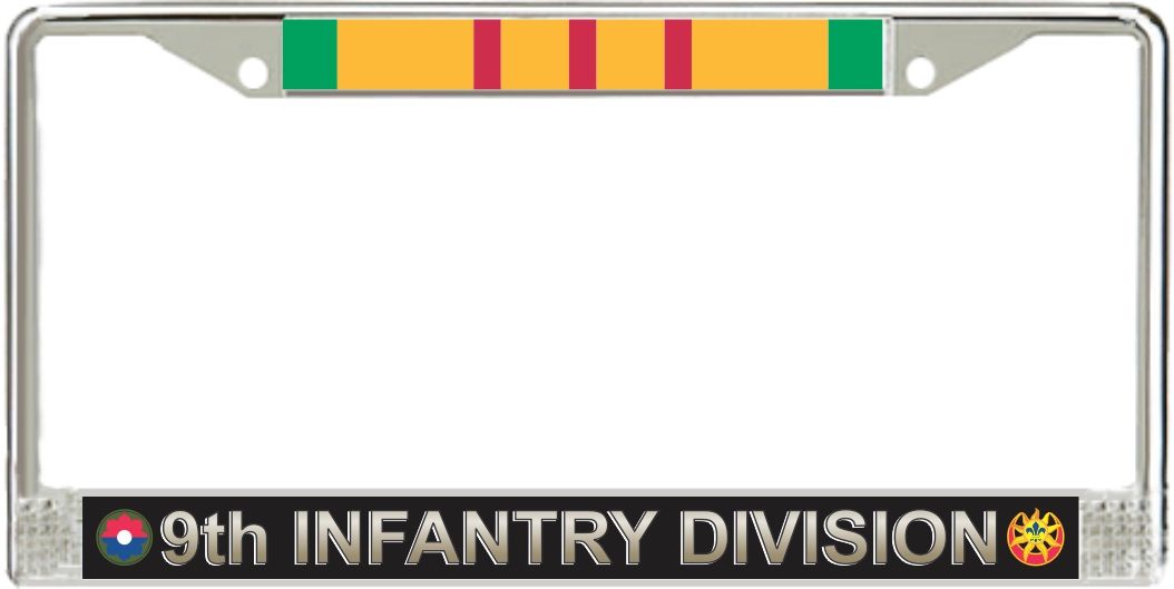 9th Infantry Division Vietnam Veteran Service Ribbon License Plate ...
