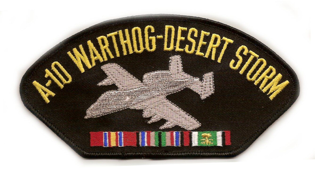 A-10 Warthog Desert Storm Hat Patch - Desert Storm Hat Patches - PriorService.com