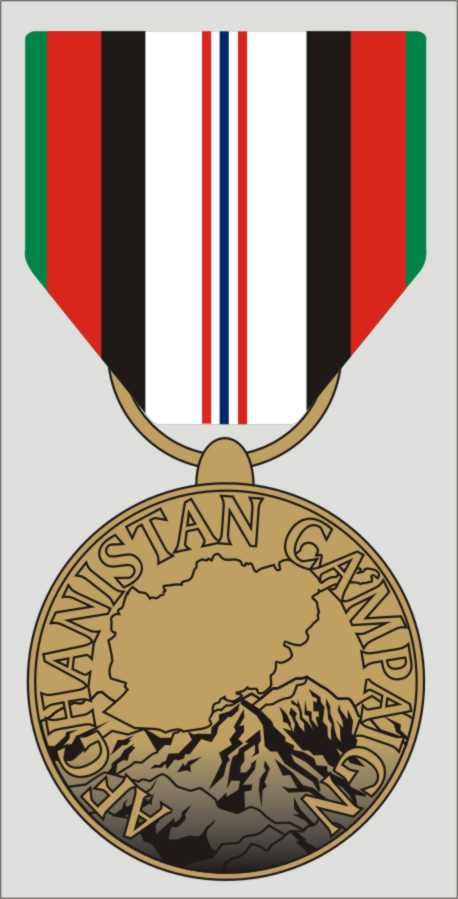 Afghanistan Campaign Service Medal Decal - Veteran Decals ...