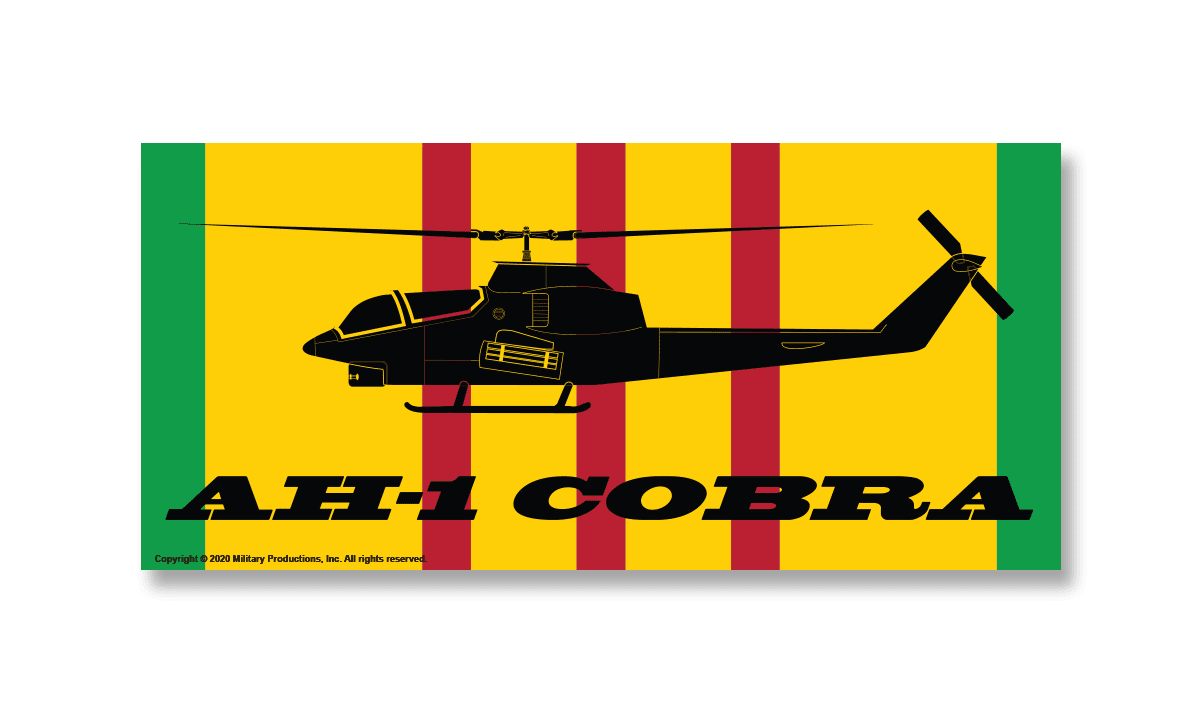 AH-1 Cobra Vietnam Decal - Vietnam Aircraft Decals - PriorService.com