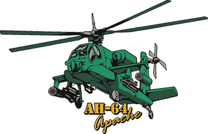 AH-64 Apache Magnet - US Army Magnets - PriorService.com