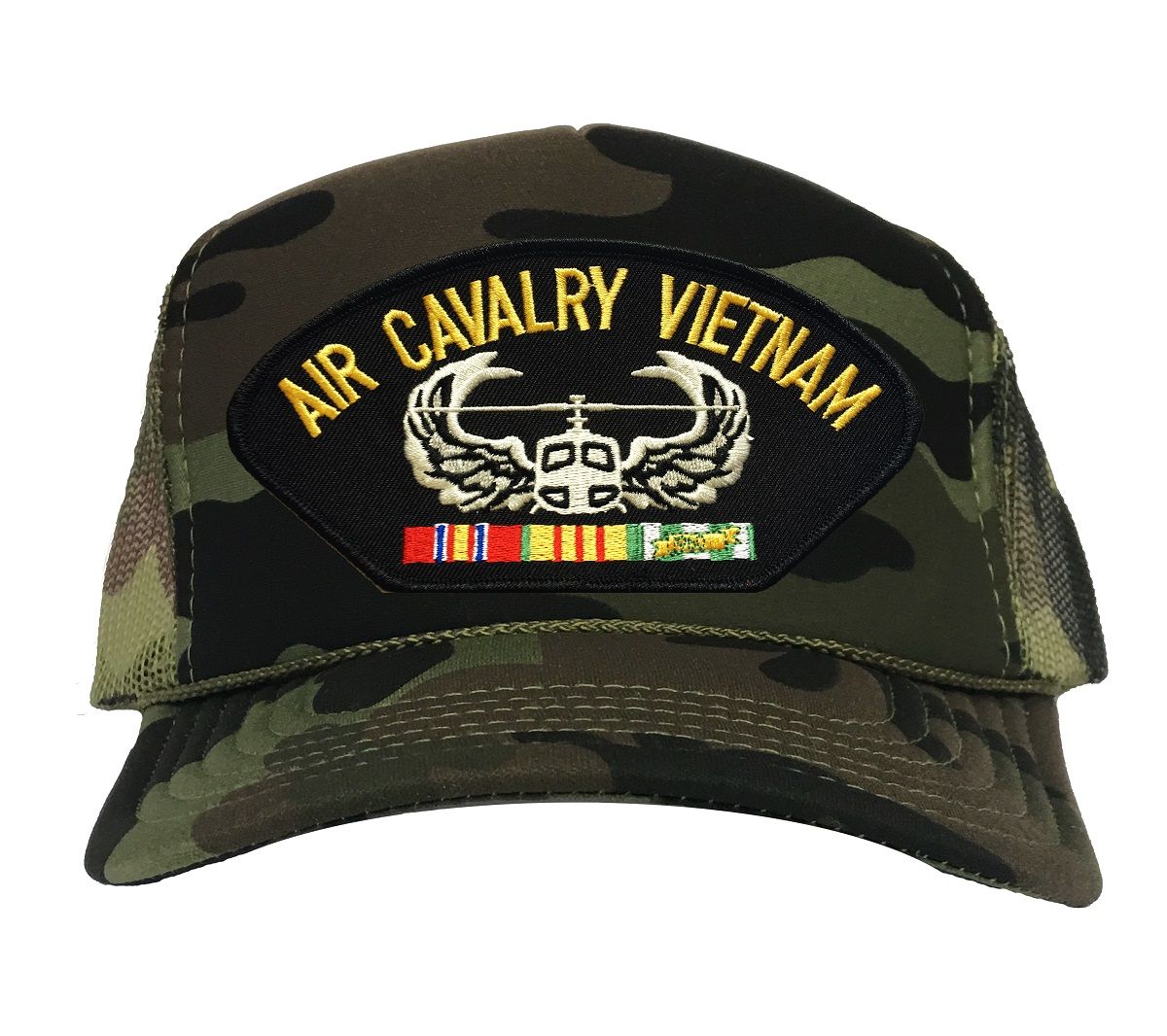 Air Cavalry Vietnam War Camo Mesh Cap - New Camo Mesh Caps ...