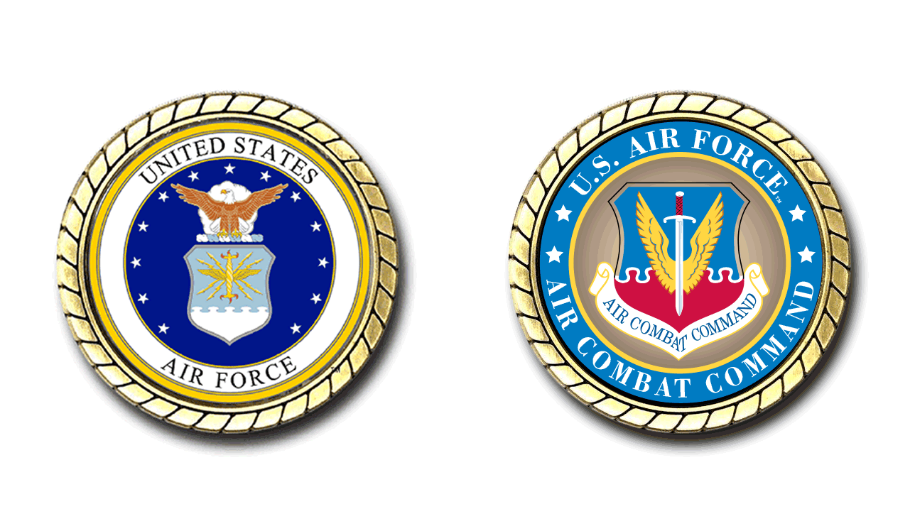 Air Combat Command Challenge Coin - New US Air Force Command Challenge ...