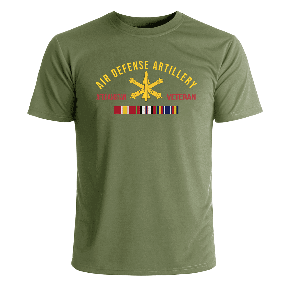 Air Defense Artillery Afghanistan Veteran T-Shirt - US Army Branch ...