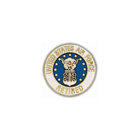 Air Force Retired Pin - Air Force Pins - PriorService.com