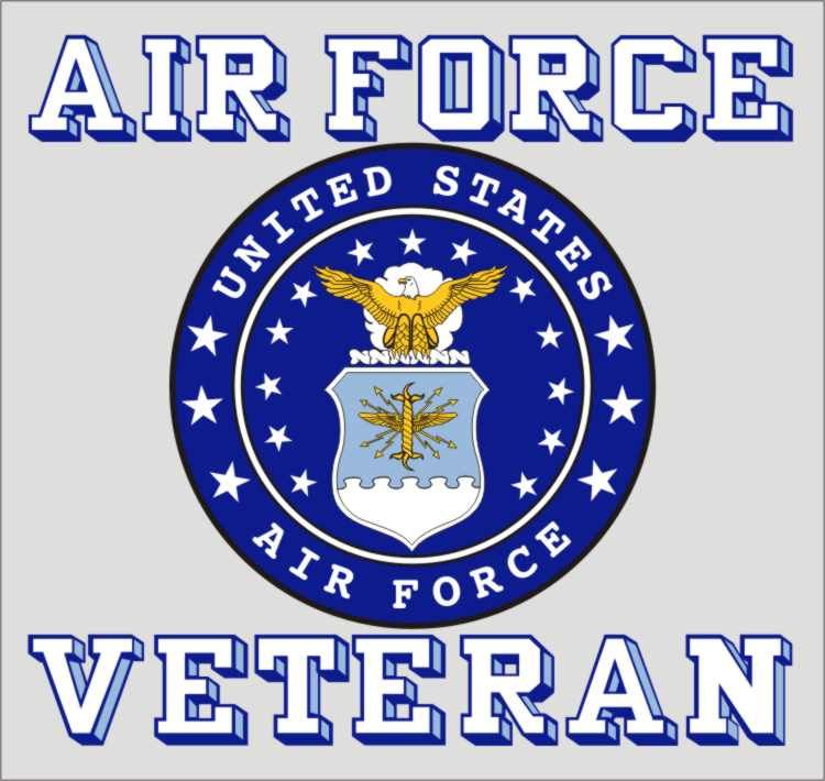 Air Force Veteran Crest Decal - US Air Force Decals - PriorService.com