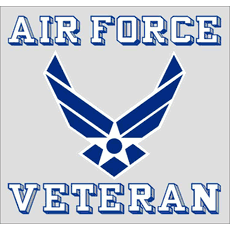 New Air Force Emblem Decal - US Air Force Decals - PriorService.com